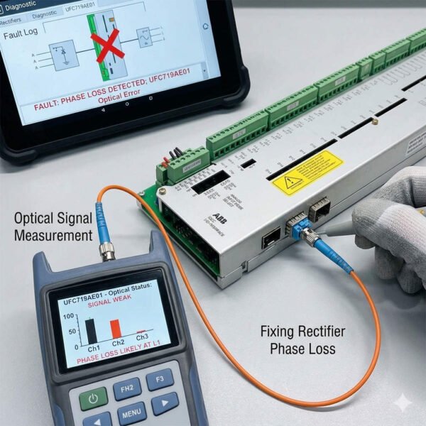 ABB UFC719AE01 Oscilloscope Testing & Diagnostics Guide